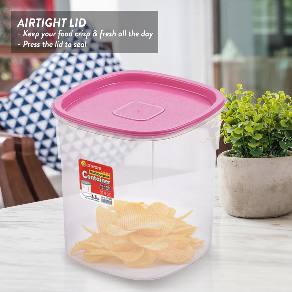 Elianware Airtight Food Container Storage Box (1 Pc/3 Pcs x 6.5L ...