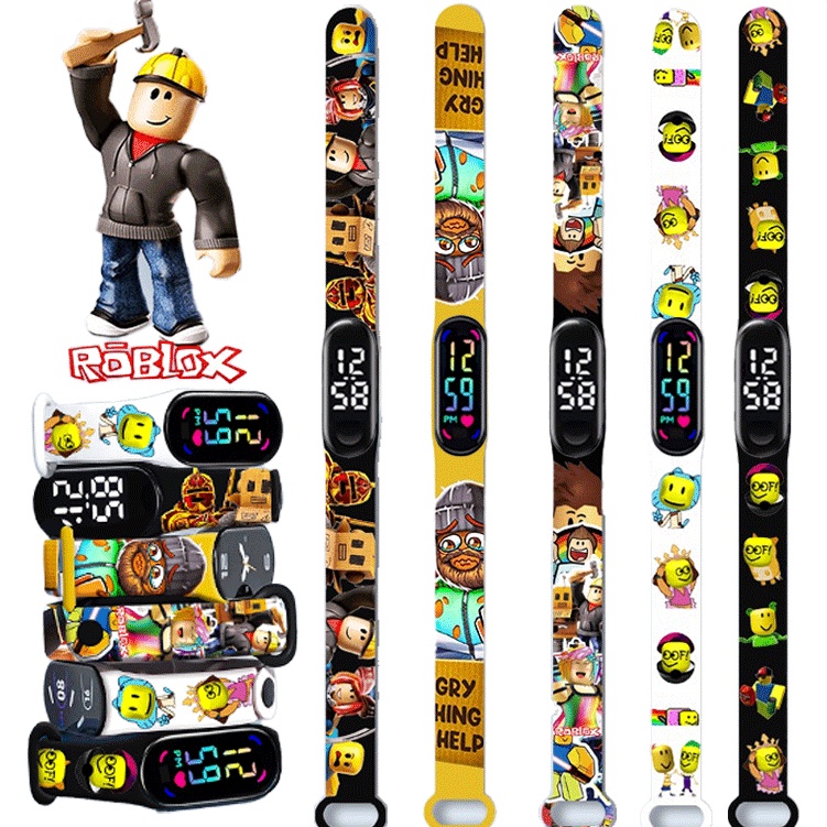 Roblox Printed Electronic Watch Children LED Electronic Digital Watch ...