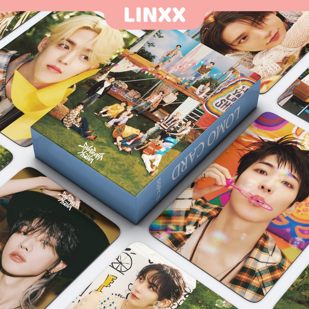LINXX 55 Pcs SEVENTEEN HEAVEN Album Lomo Card Kpop Photocards Postcards ...