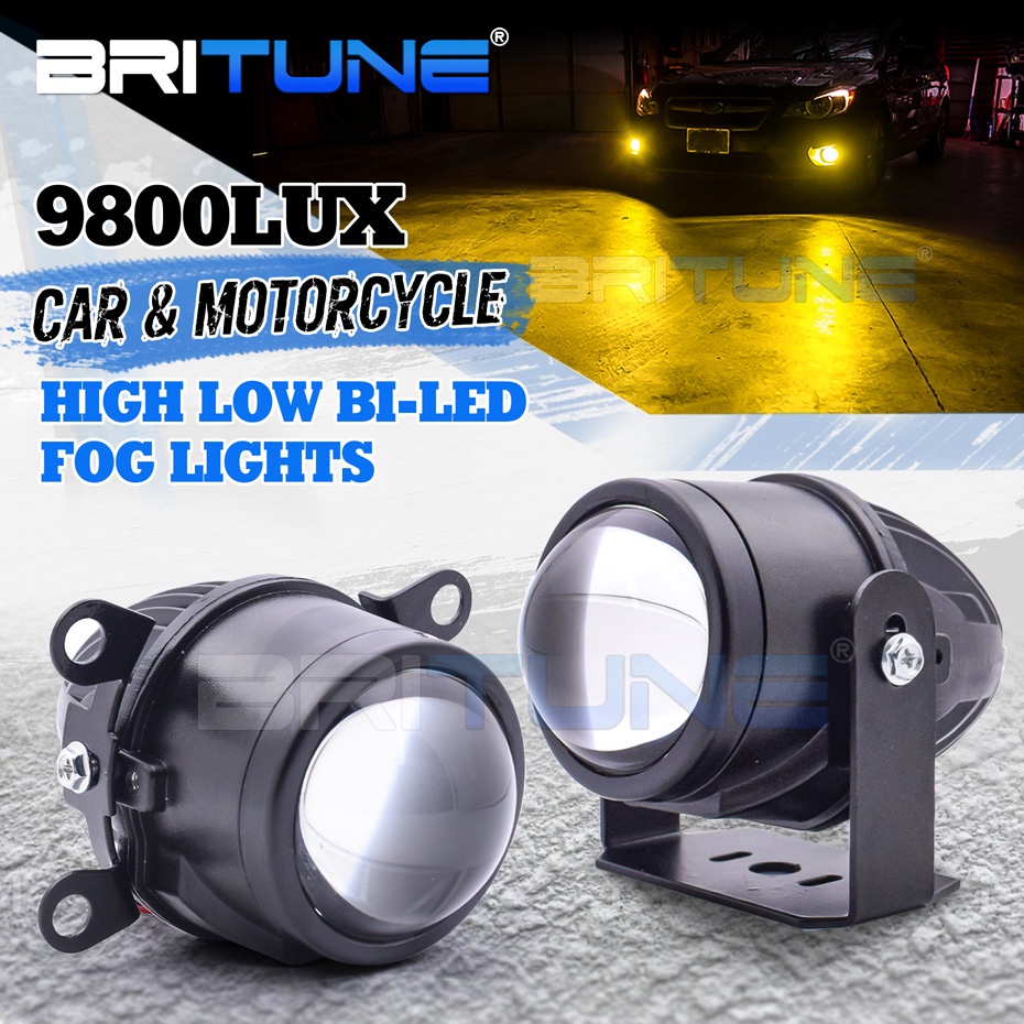 Mini Driving Light Bi LED Fog Light Projector 2 inch Fog Lamp Spotlight ...