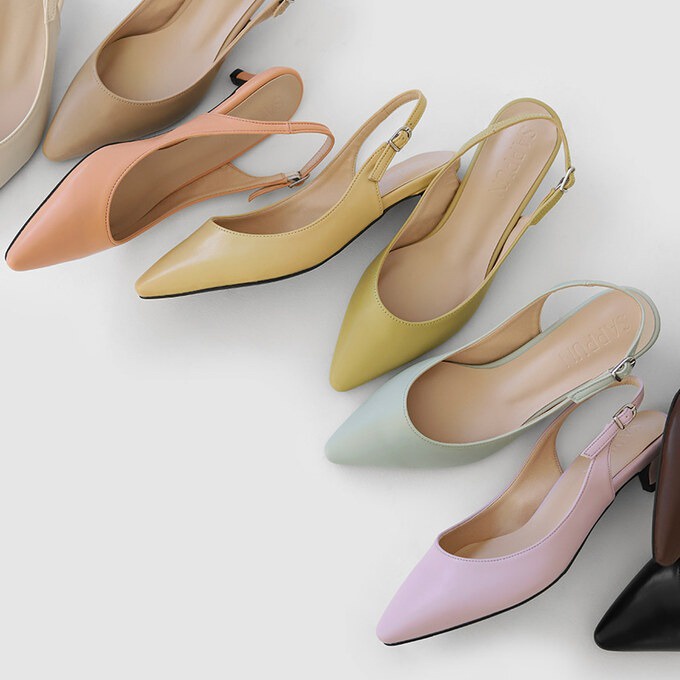 [SAPPUN] Royles Basic Slingback Stiletto heels (4/6/8cm) 6 Colors ...