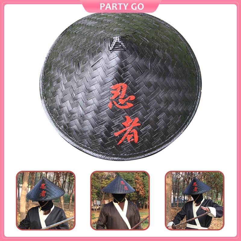 Ninjas Hat Negras Para Hombres Straw Asian Conical Hats Decorative Cone ...
