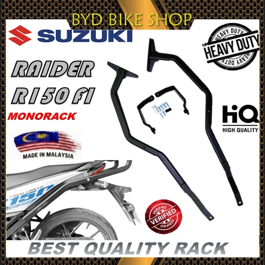SUZUKI RAIDER 150 RAIDER R150 FI TOP BOX RACK MONORACK HEAVY DUTY ...