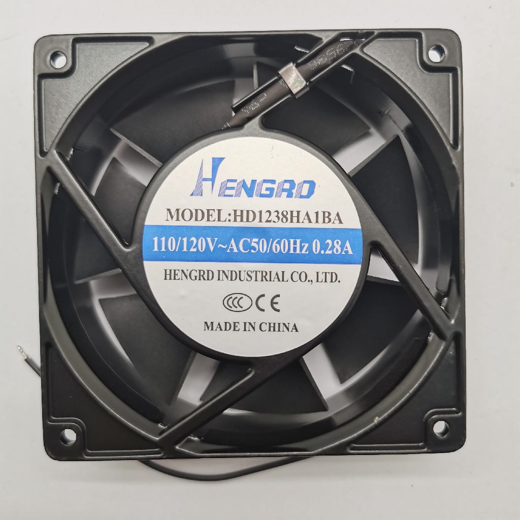 HENGRD 110/120VAC Axial Blower Fan with Ball Bearing 120 x 120 x 38mm (HD1238HA1BA) | Shopee ...