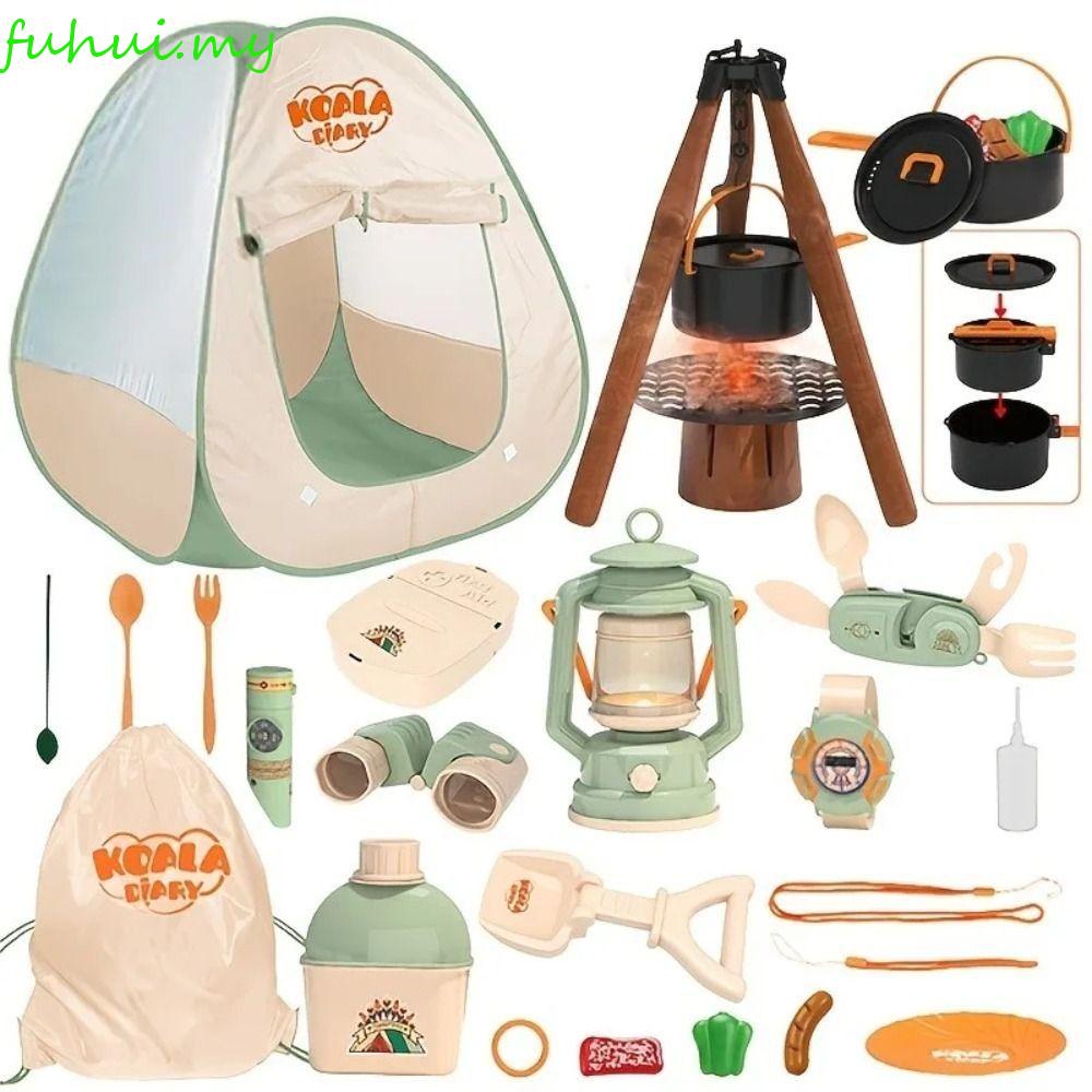 FUHUI Kids Adventure Toys Kit, Pop Up Tent Adventure Suit Outdoor ...