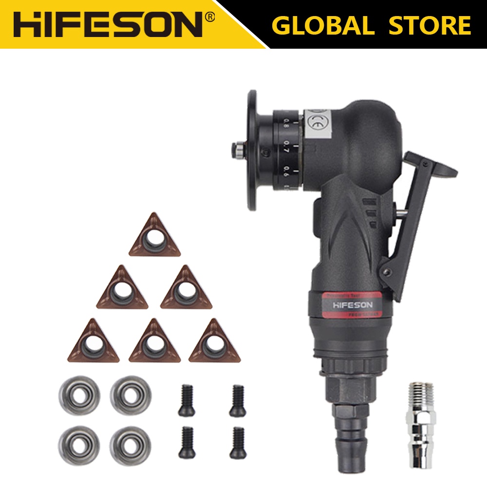 HIFESON Pneumatic Chamfering Gun Chamfering Tool Air Mini Grinder ...