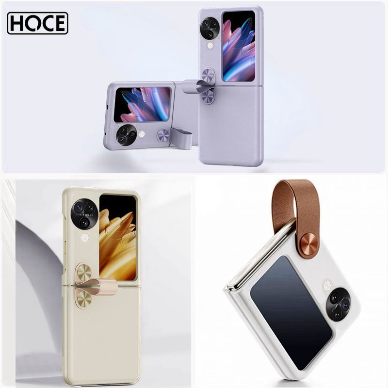 HOCE N3flip Rotate Holder PU Leather Phone Case OPPO Find N2/N3 Flip 5G ...