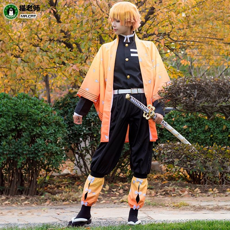 (Children & Adults) Agatsuma Zenitsu Character COSPLAY Costume from ...
