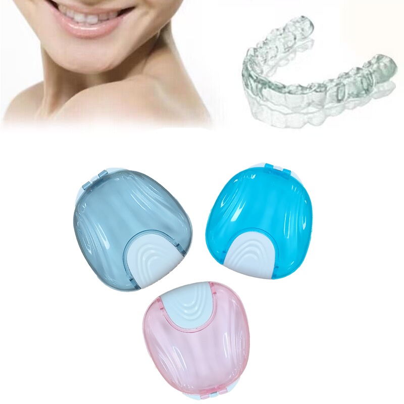 Fake Teeth Case Dental Retainer Mouth Guard Denture Storage Box Oral ...