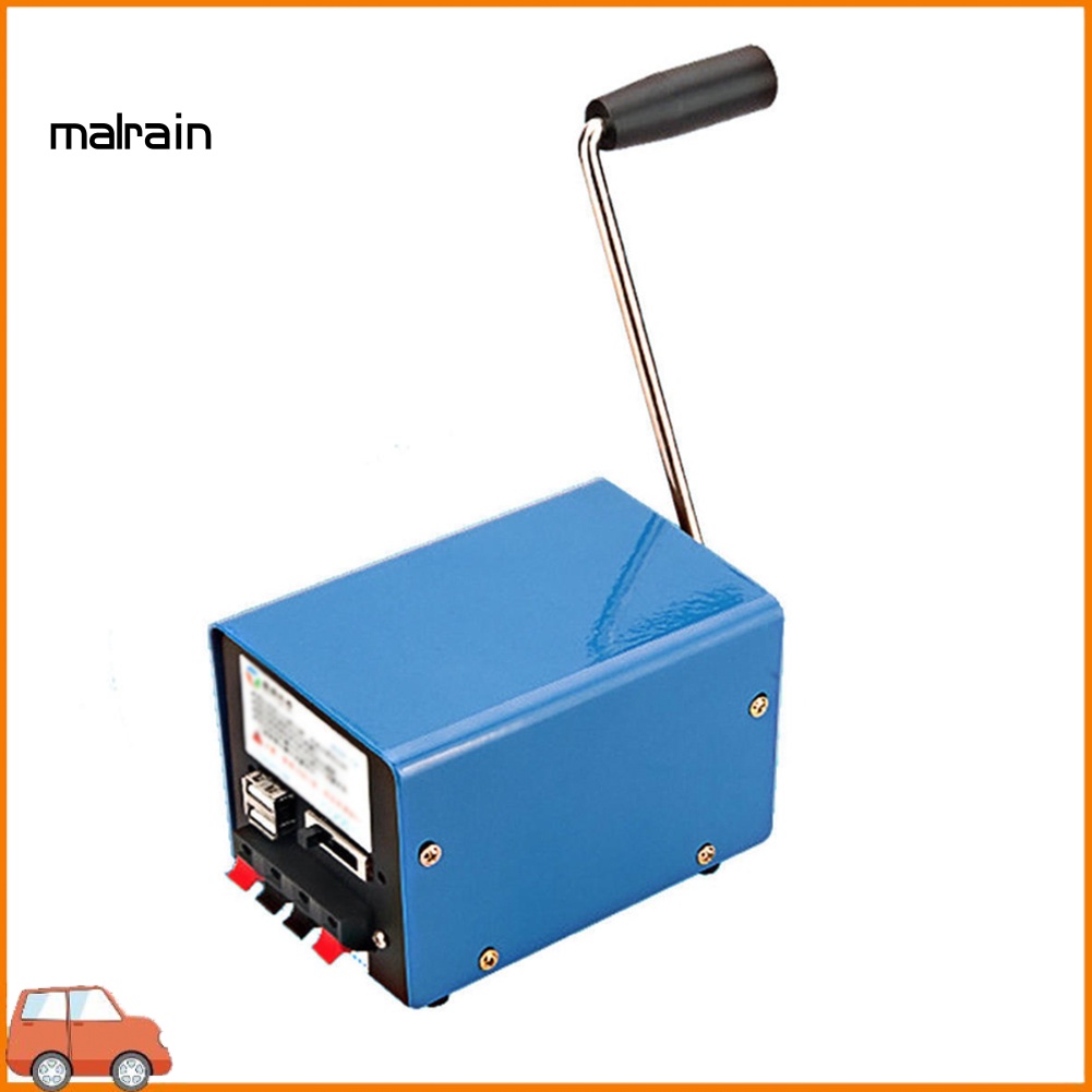[Ma] Outdoor Portable Manual Hand-cranked Generator USB Charge Electric ...
