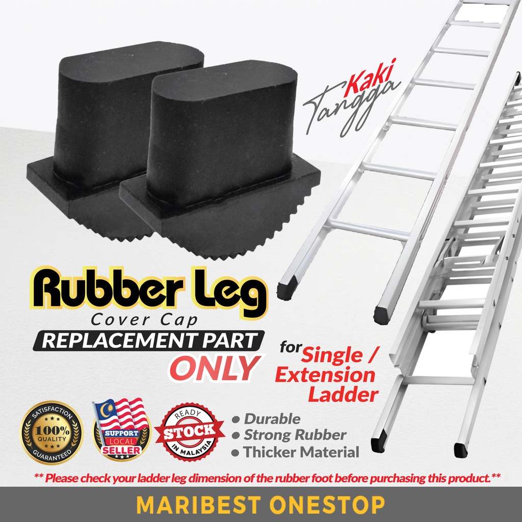 1PCS Rubber Leg Cover Cap for Single and Extension Ladder Aluminium ...