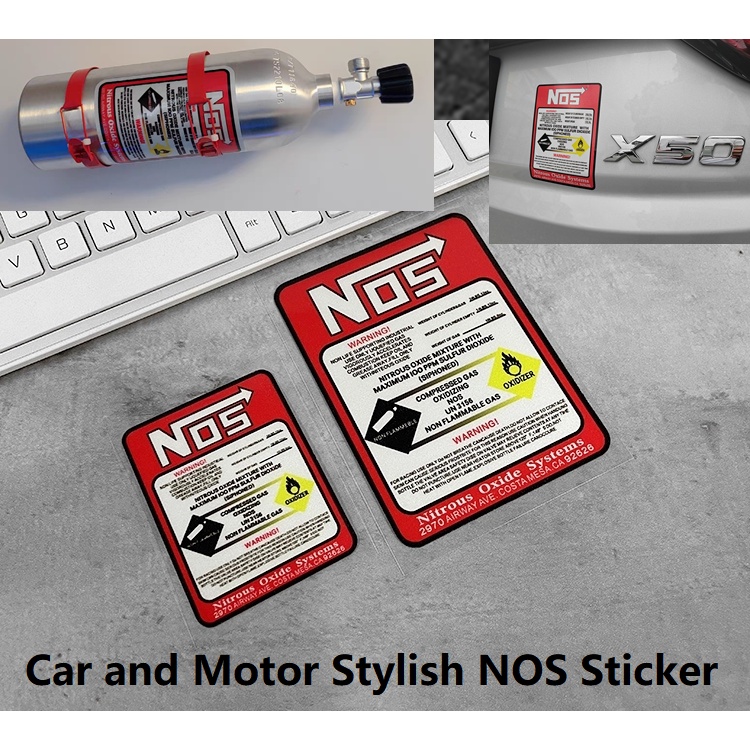 Car Motor NOS Sticker Decorative Sticker | Shopee Malaysia
