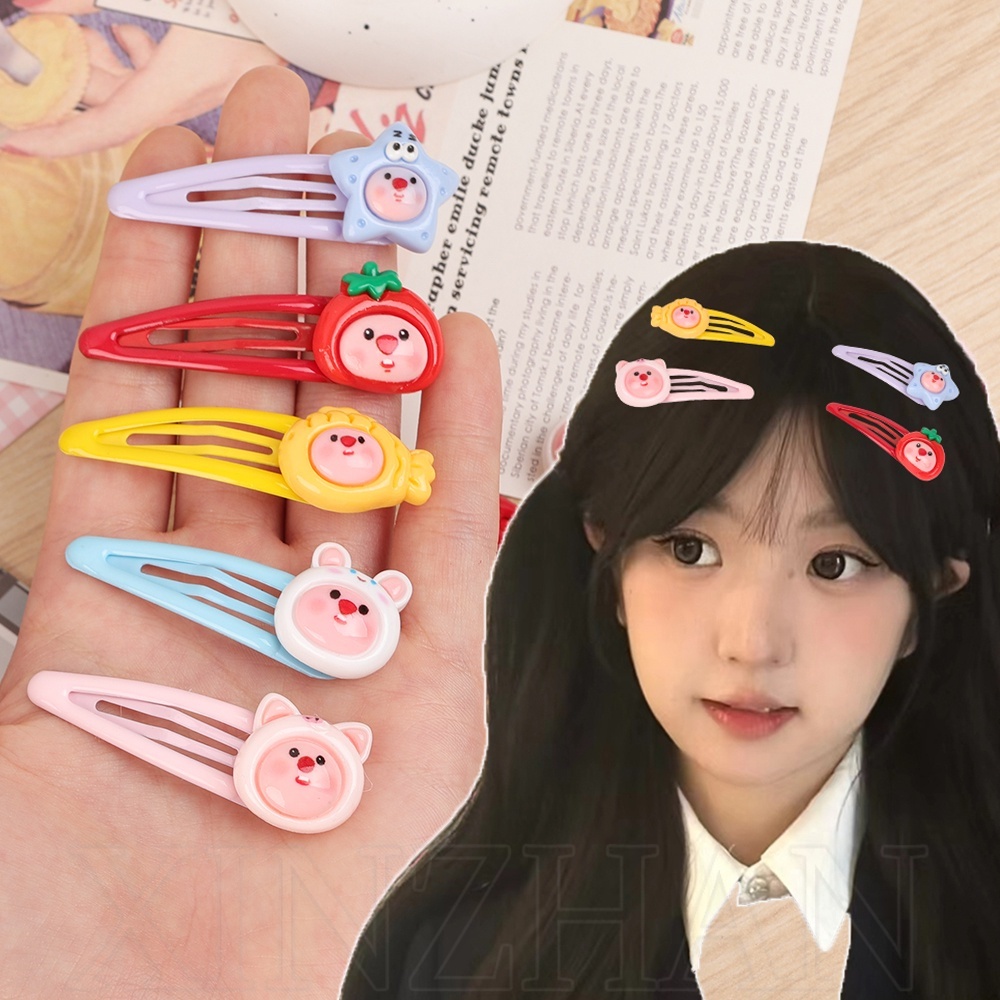 Cartoon Colour Loopy Beaver Hair Clip / Women Sweet Cartoon Hairpins ...