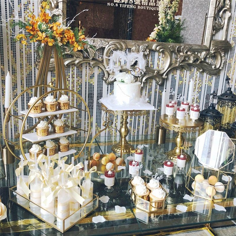 Dessert Table Decoration Display Stand Dessert Pastry Tray Cold Meal ...