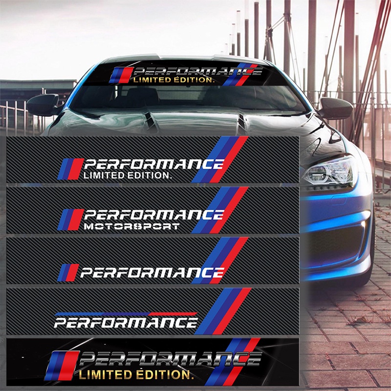 130*21cm Vinyl Car Front Windshield Emblem Sticker Auto Window ...