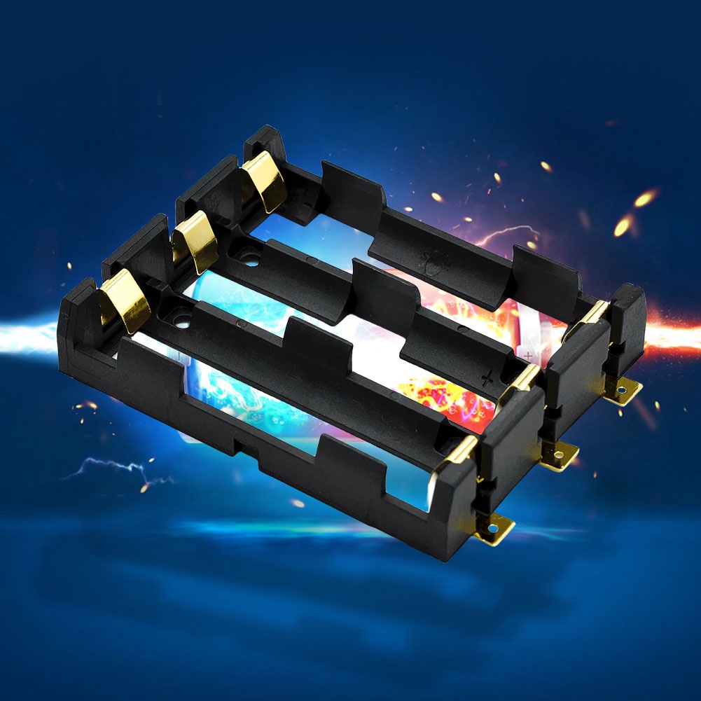 Rechargeable 18650 Battery Holder Battery Clip Holder With Bronze Pins ...