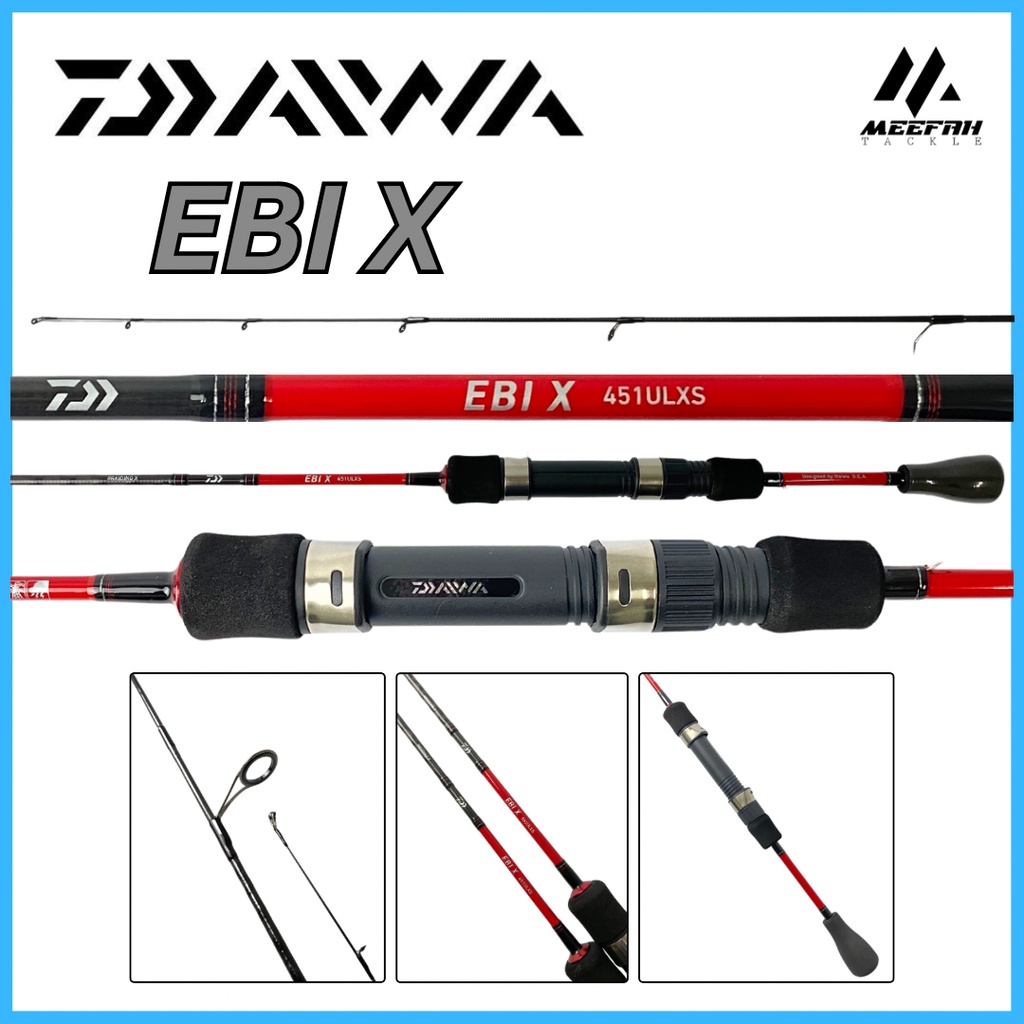 DAIWA 2020 2023 Ebi X Rod Spinning Ultralight Fishing Rod Pancing ...