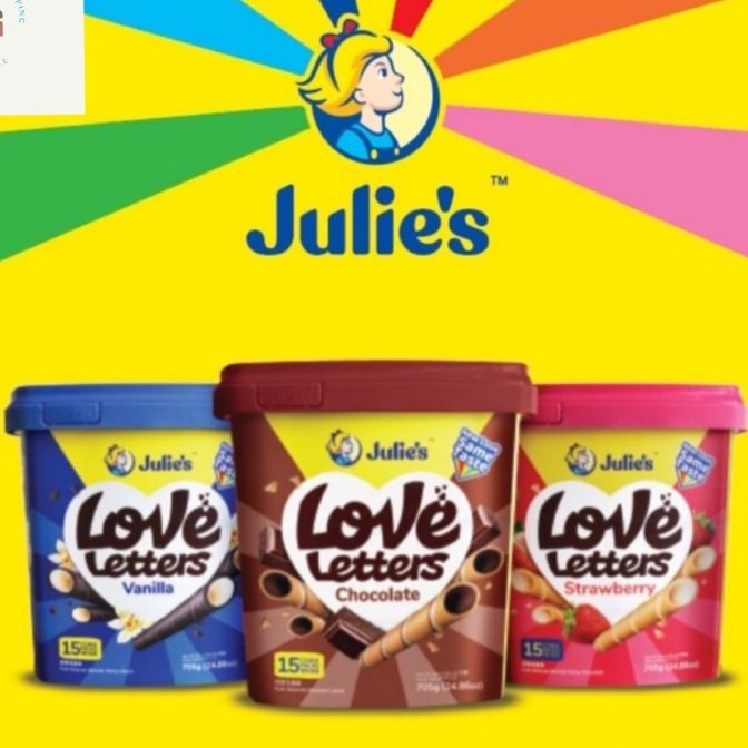 Julie's Love Letters Convi Packs 360g/ Khong Guan Lemon Puff 8 packs ...