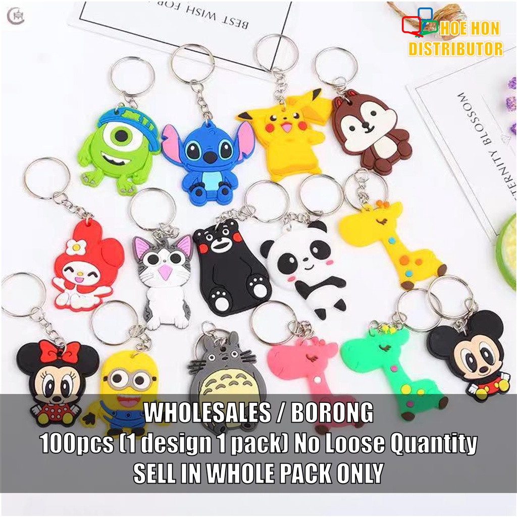 Fancy Keychain Right 100pcs Random Design Cartoon Superhero Disney ...