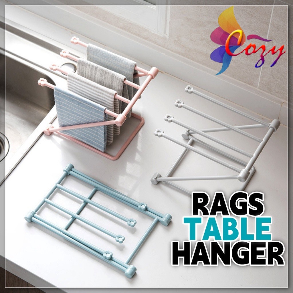 Foldable Vertical Rags Kitchen Towels Hanger Plastic Table Storage ...