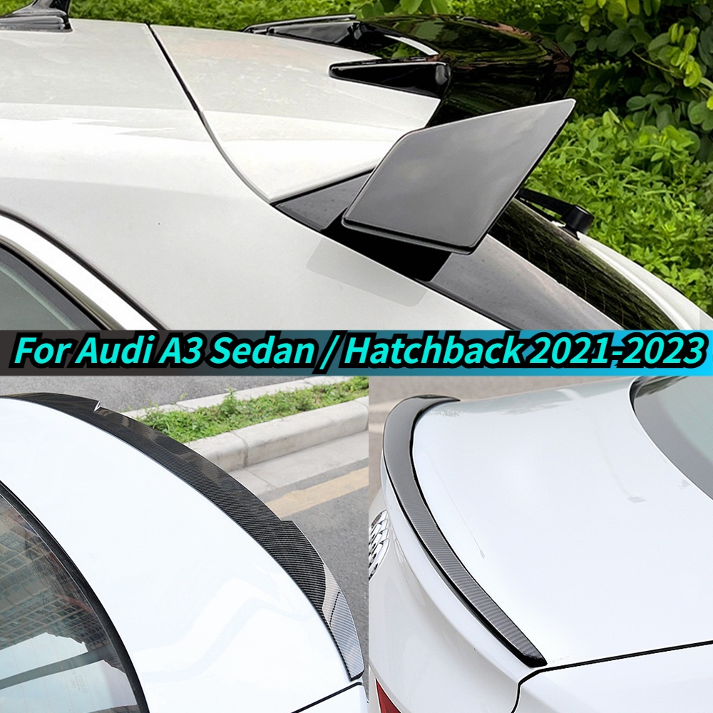 S3 / M4 Style For Audi A3 Sline S3 RS3 8Y Sedan / Hatchback 2021-2023 Car Rear Spoiler Trunk Lip ...