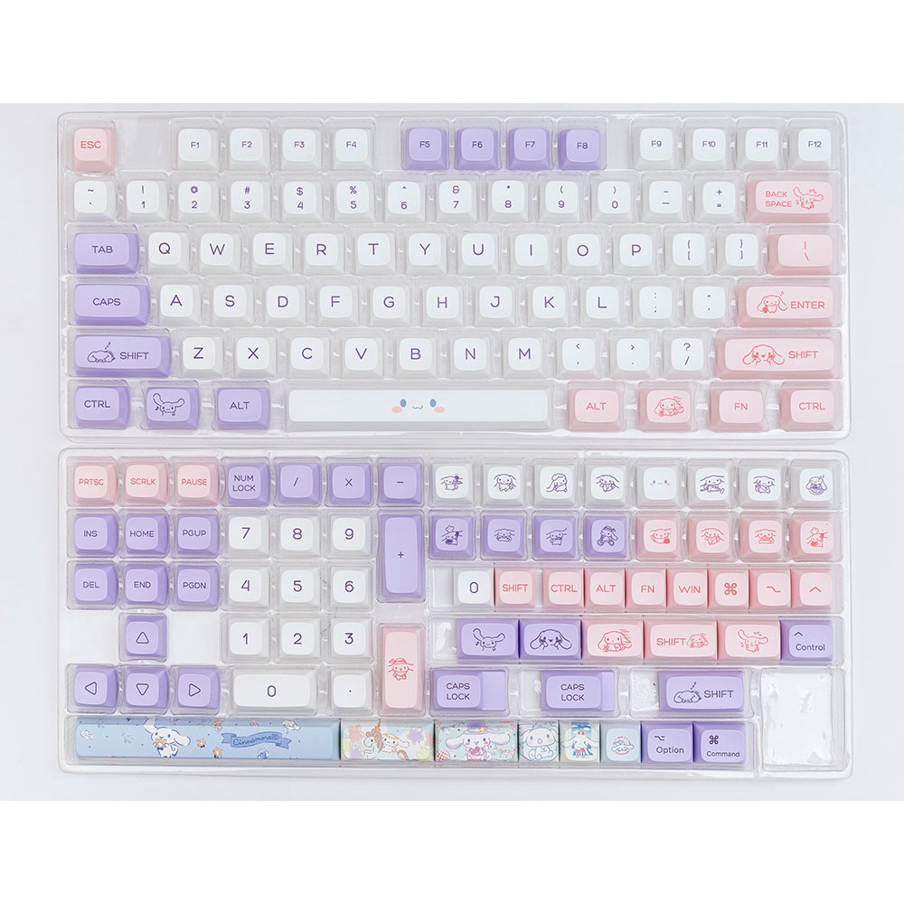 Cinnamon keycaps XDA profile Dye-Sublimation PBT keycap 140keys ...