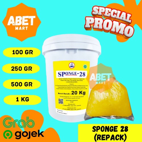 Sp Sponge 28 Repack 100 250 500 Gr 1 Kg - Gram Developer Sponge28 Cake ...