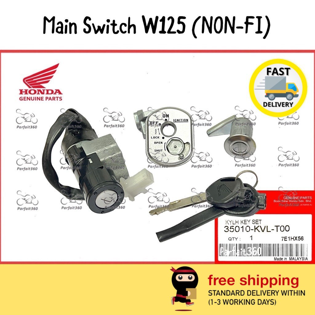 35010-KVL-T00 HONDA W125 ( CARBURETOR ) WAVE 125 NON-FI Main Switch ...
