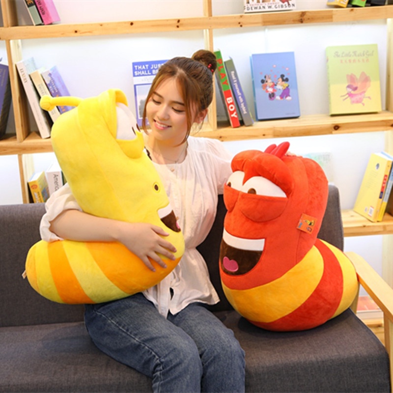 MERAH Larva Doll Cartoon Insect Larvae Yellow/Red Color Birthday Gift ...