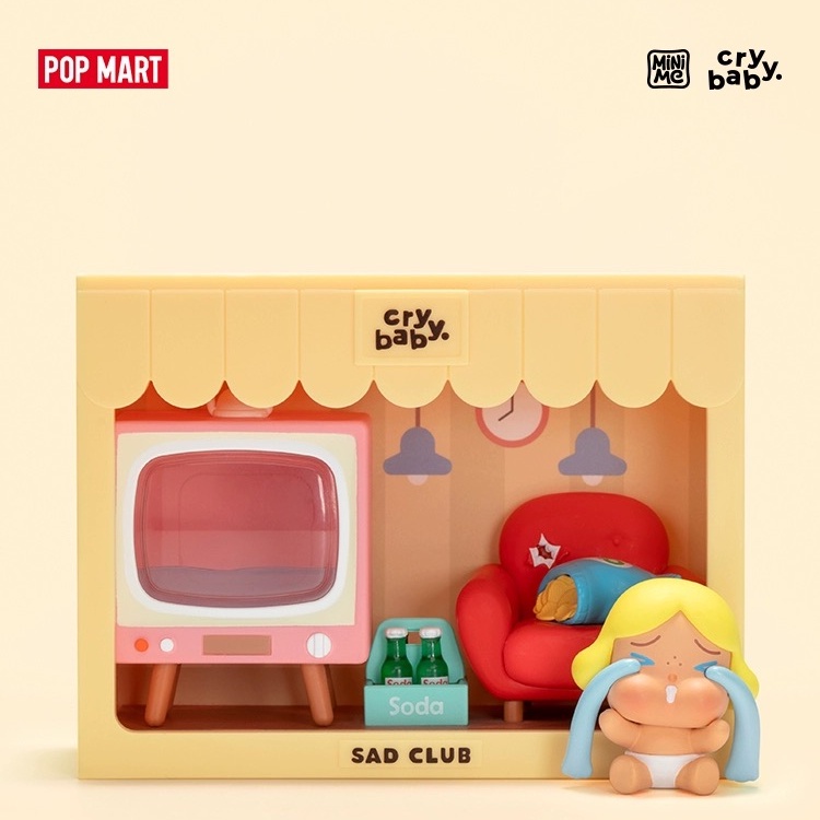 【Genuine】POPMART CRYBABY Sad Club Series Set 8 Designs & Secret Hidden ...
