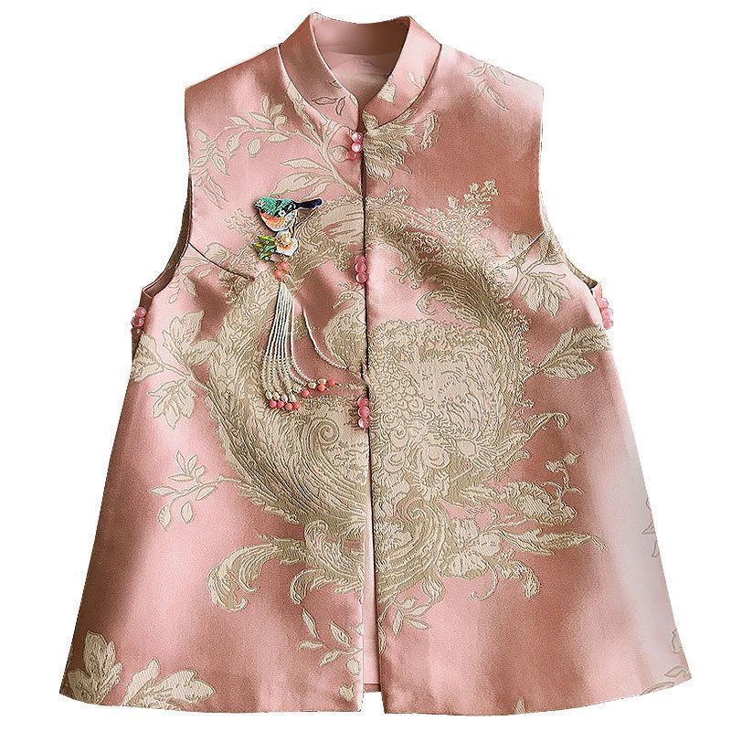 New Product Hot Sale Vest Retro Vest Tang Suit Vest Jacket Phoenix ...