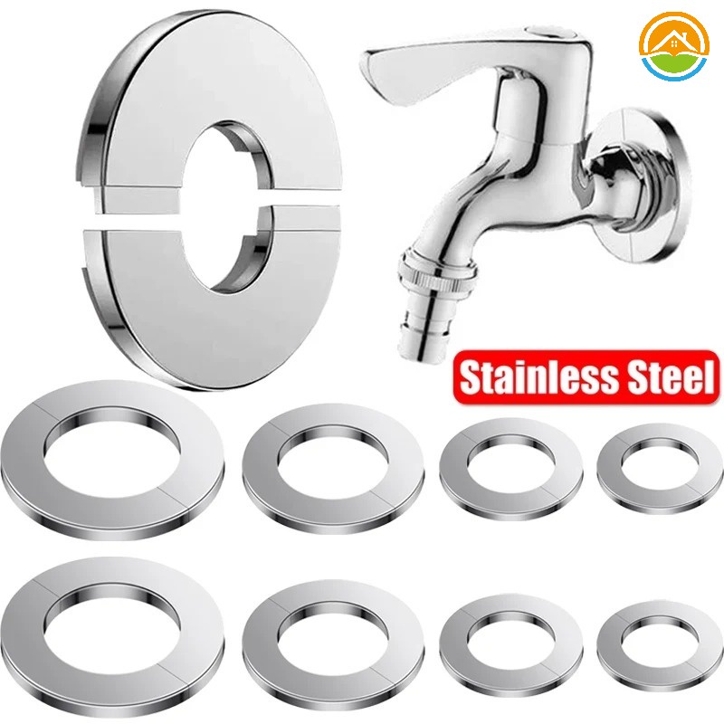 Faucet Stainless Steel Decorative Cover/Split Self-Adhesive Faucet ...
