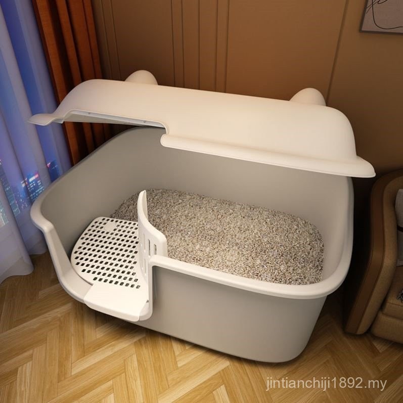 Big Mac Cat Litter Box Oversized Corridor Style Splash-Proof Cat Toilet ...