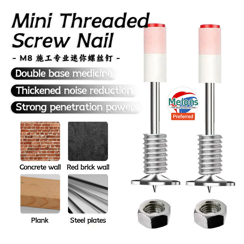 7.3mm New Screw Nail Specialized for Nail Gun Thread M8 Screw Nail ...