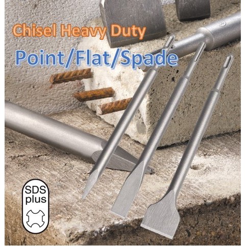 MYHOME Chisel Heavy Duty SDS-PLUS Stone Concrete Chisel Wall Hack ...