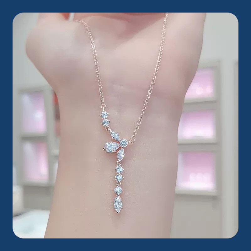 Pan-dora Pandora Shine Flower Specimen Pendant Necklace Female ...