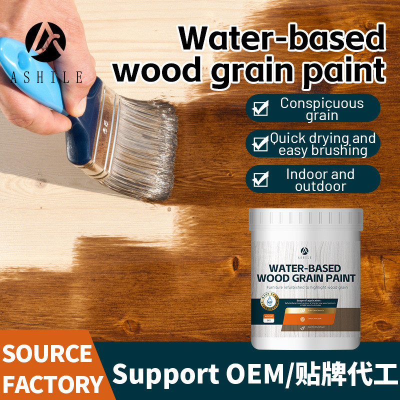Water-based Wood Grain Paint Indoor Outdoor Preservative Wood Paint ...