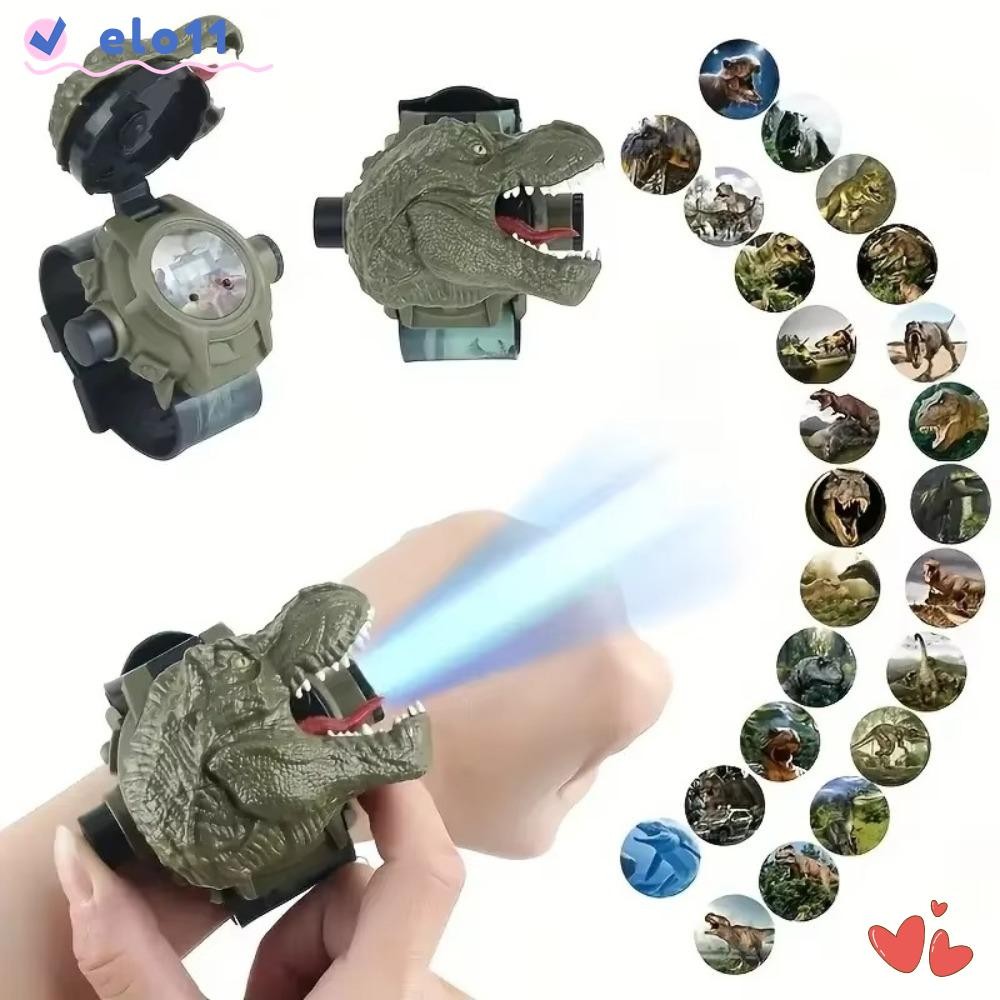 ELO11 Cartoon Toy Watches, Dinosaur 24 Projection Children's Watches ...