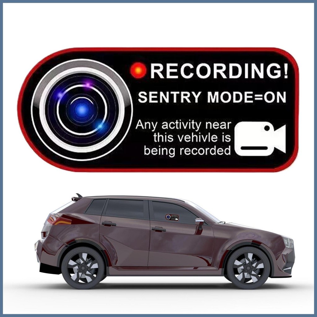 Camera Recording Warning Stickers Car Security Stickers for Warning ...