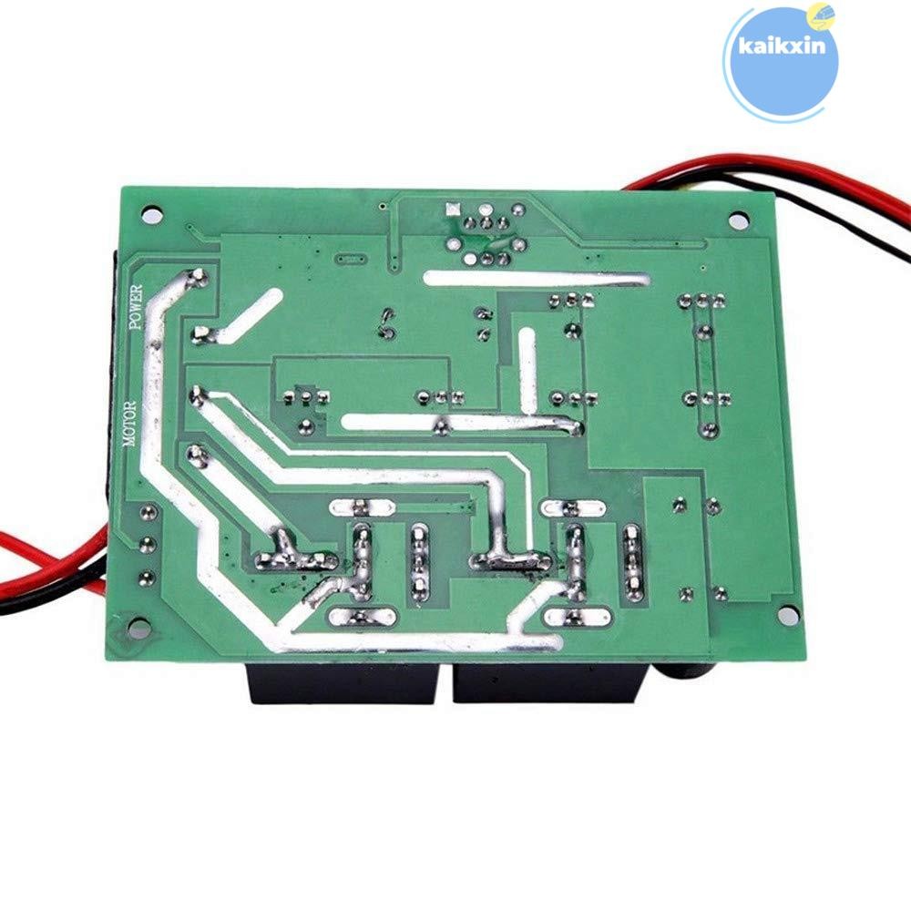 KAIKXIN Reversible Pwm Controller, Black Copper DC Motor Speed Controller, Durable DC 9-50V ...