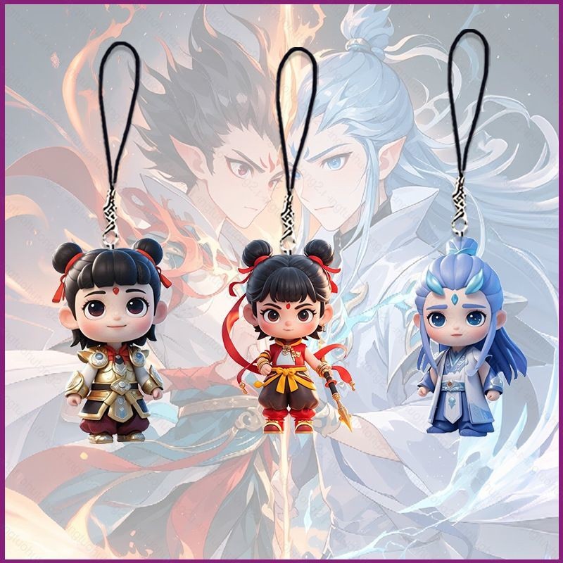 Trend Ne Zha 2 Nezha AoBing Mobile Pendant Cartoon Anime Student ...
