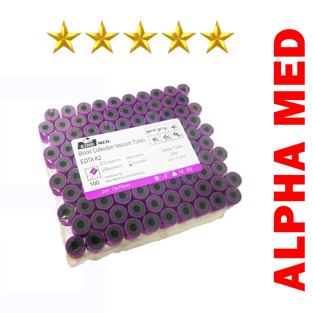 Vacutainer / EDTA / Purple / Lavender Top / Blood Collection Tube 2ml ...