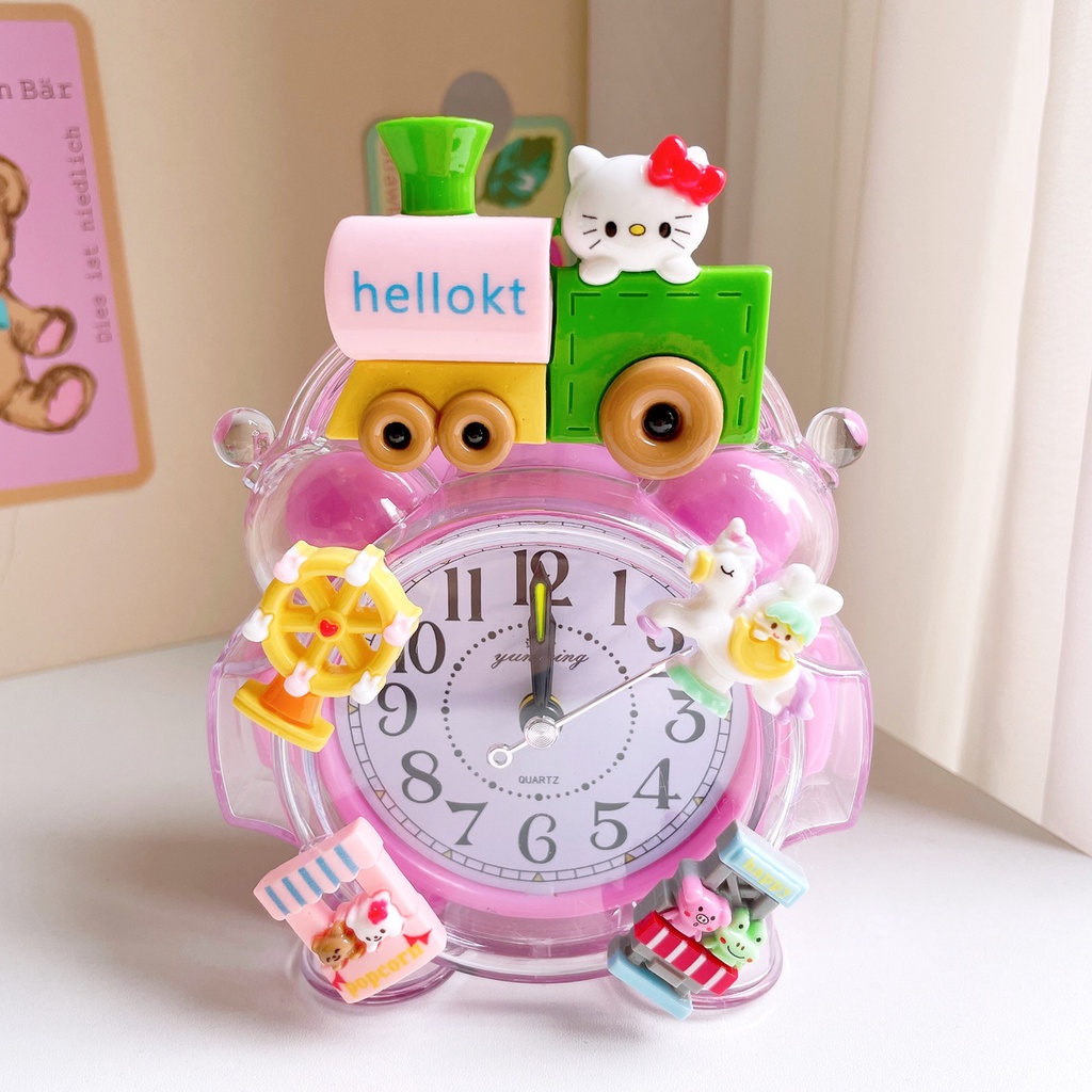 [Haroro] 12cm Pompom Purin Alarm Clock Hellokitty Student Only Little ...