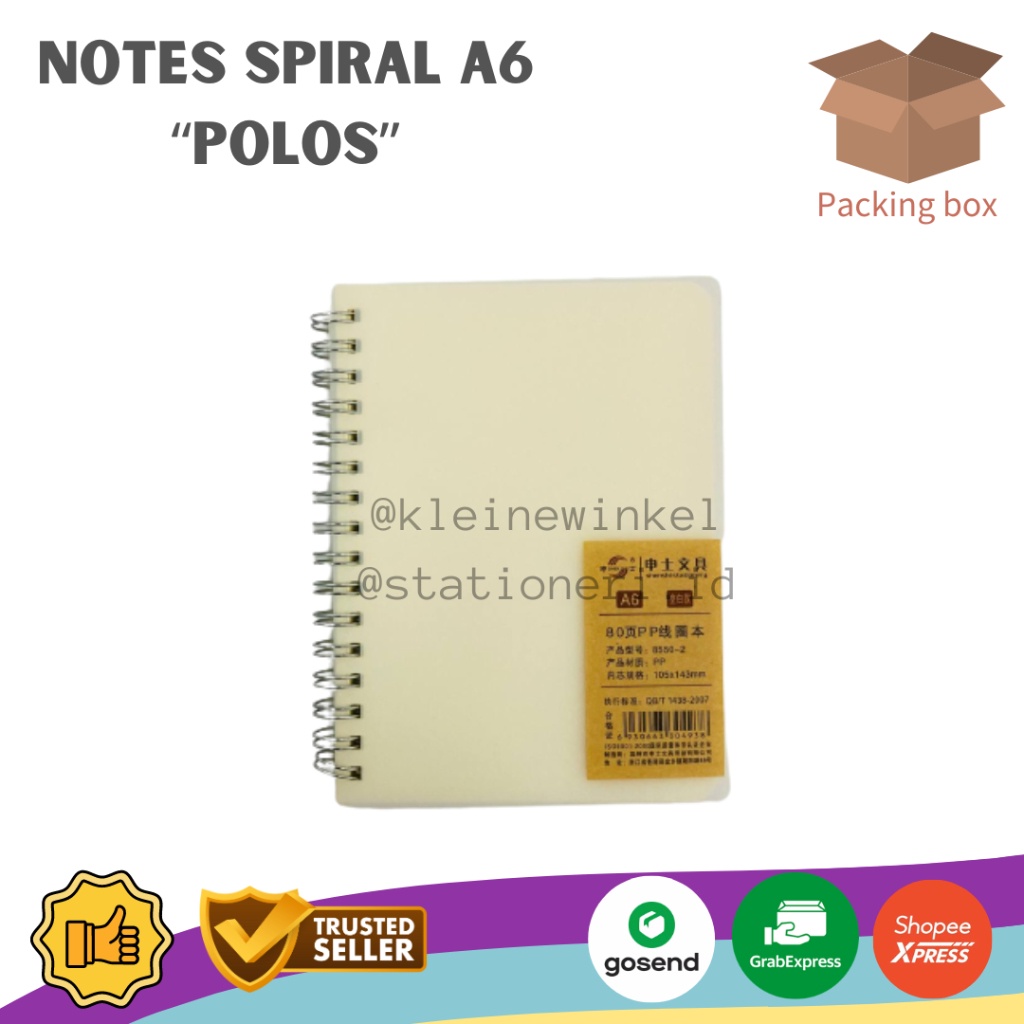 A6 Transparent PLAIN Spiral Notes | Shopee Malaysia