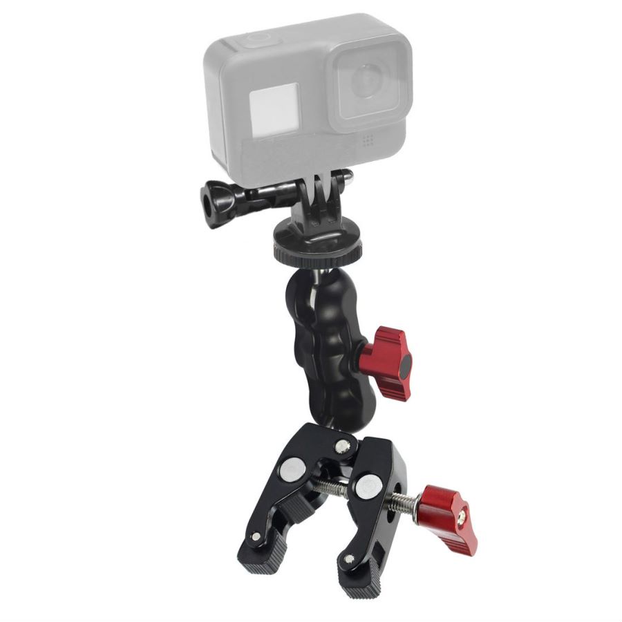 Aluminum Magic Arm 1/4" Screw Mount Handlebar Tube Clip Super Clamp for ...