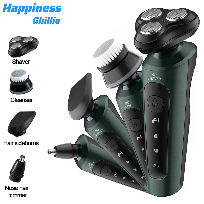 Shaver for Men 4 in 1 Electric Shaver Multifunctional 9D Floating ...