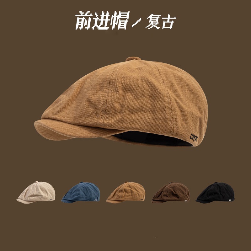 Japanese Style Retro Advanced Cap Front and Reverse Wearable Cap Men's ...