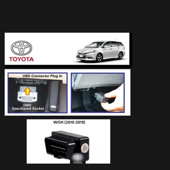 TOYOTA WISH OBD2 OBD Plug & Play Foot Brake Lock Auto Door [ SPEED LOCK ...