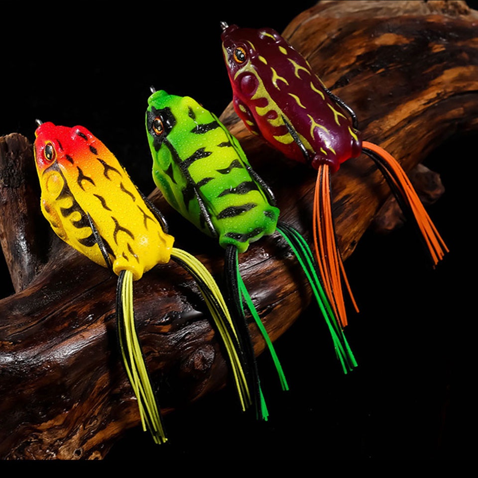 WALK FISH 9g/12g Topwater Frog Lure Fishing Crank Bait Bass Artificial ...