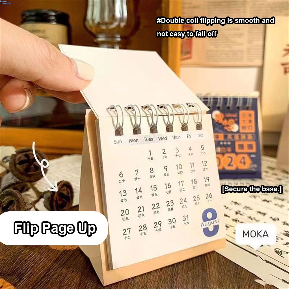 Calendar Check-in Photo Bedroom Timing Ornaments Home Desk Calendar ...